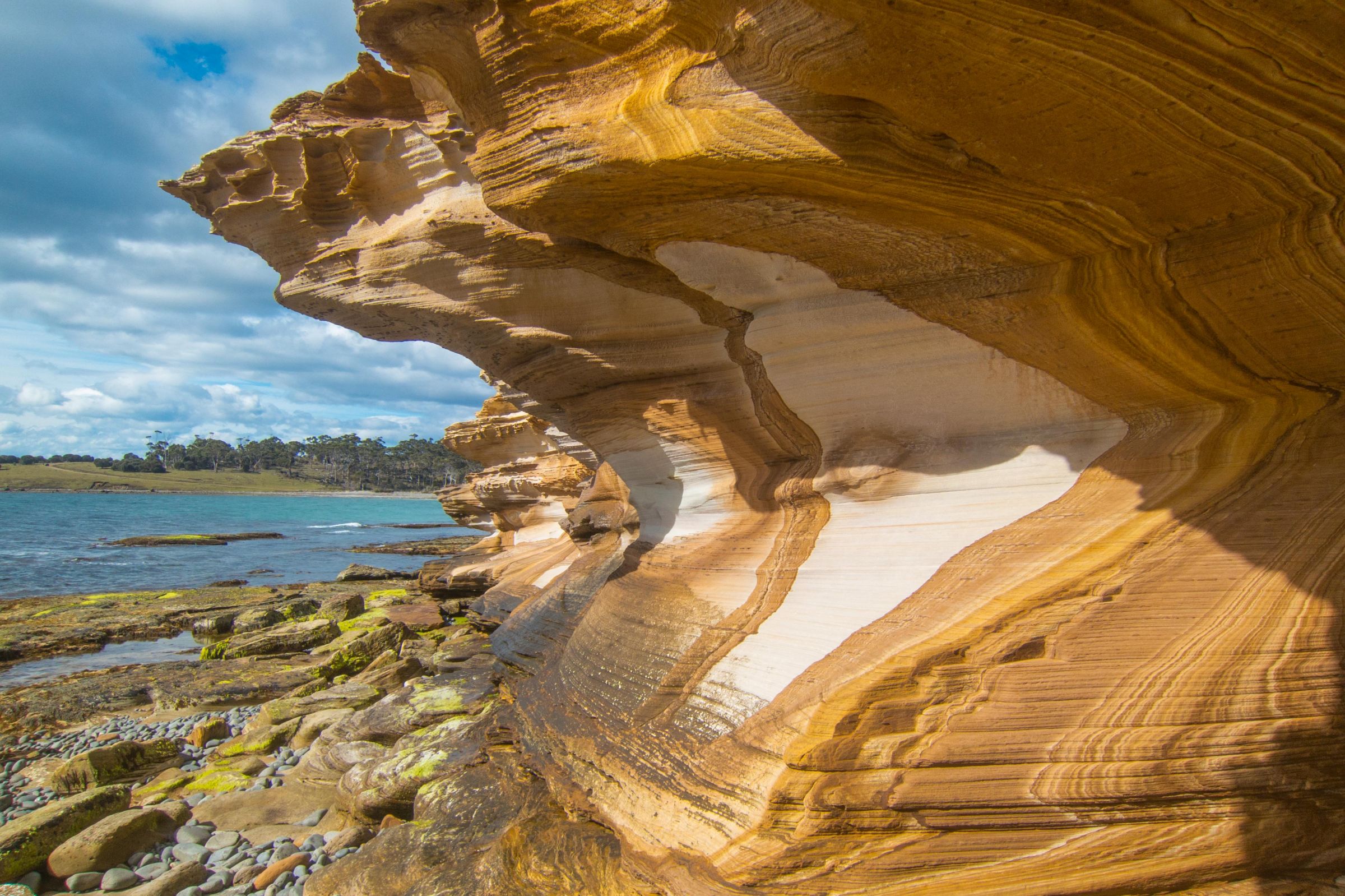The Breathtaking Painted Cliffs on Maria Island | Best Time 2 Visit ...